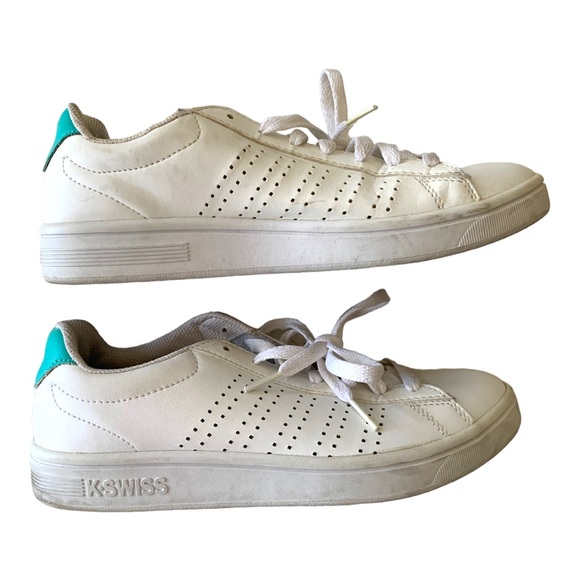 K-Swiss | Shoes | K Swiss Kay Swiss Low Ankle White Turquoise Green ...